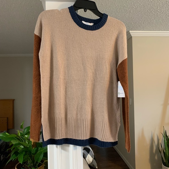 Time and Tru | Sweaters | Tri Color Sweater | Poshmark